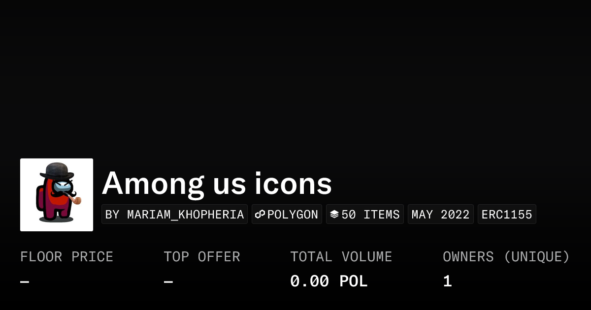 Among us icons - Collection | OpenSea