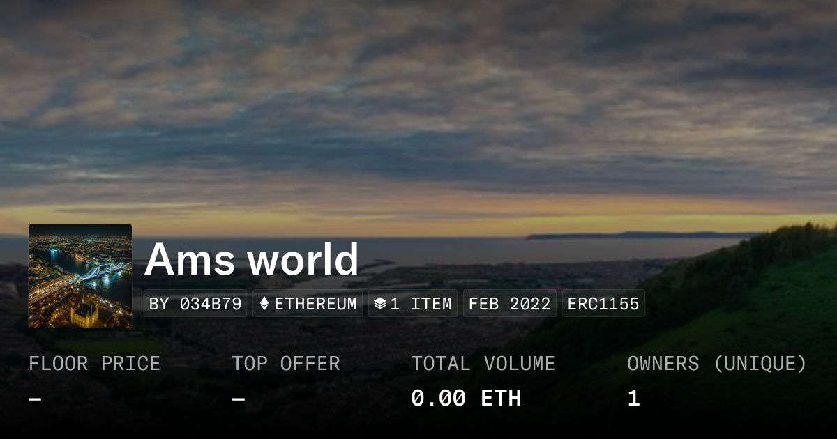 Ams world - Collection | OpenSea
