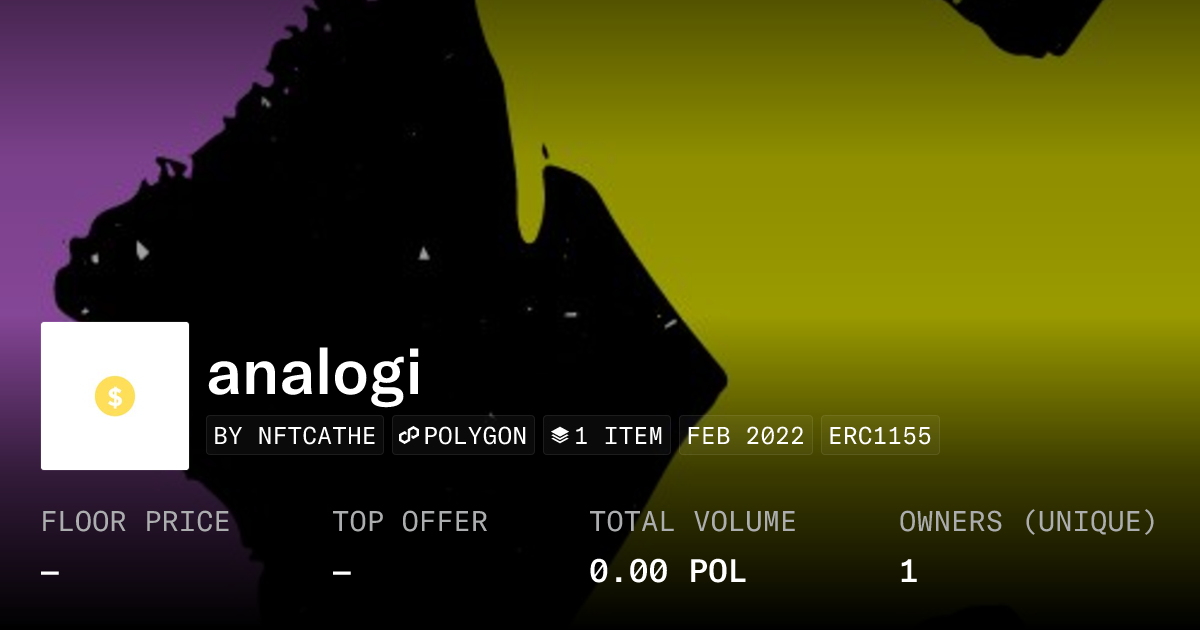 analogi - Collection | OpenSea