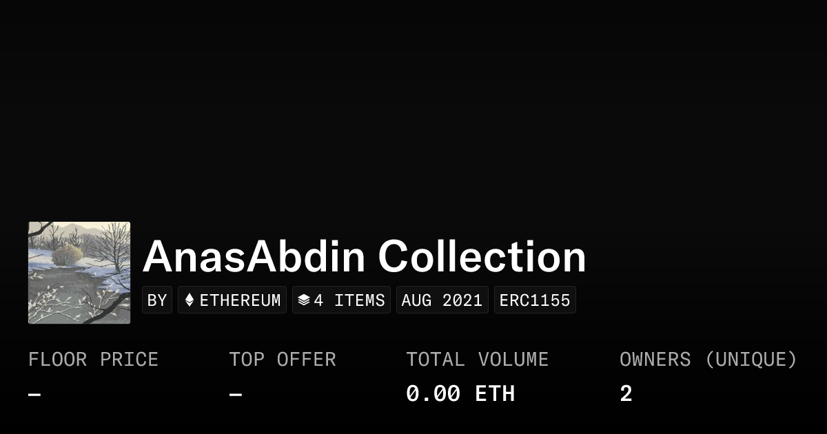 AnasAbdin Collection - Collection | OpenSea