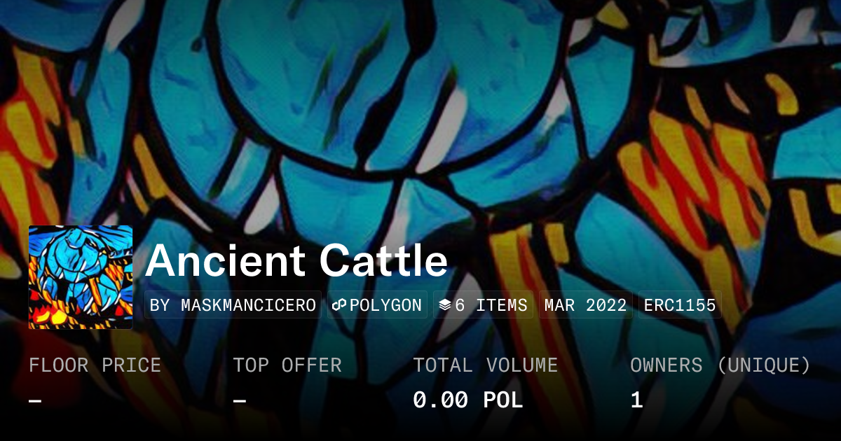 Ancient Cattle - Collection | OpenSea