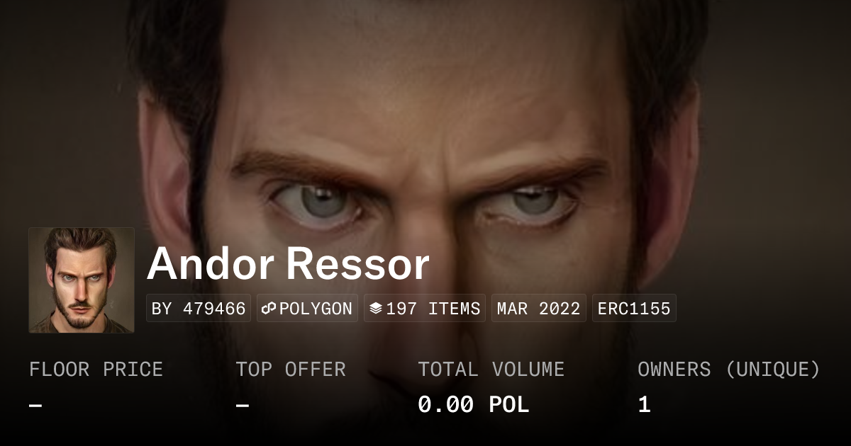Andor Ressor - Collection | OpenSea