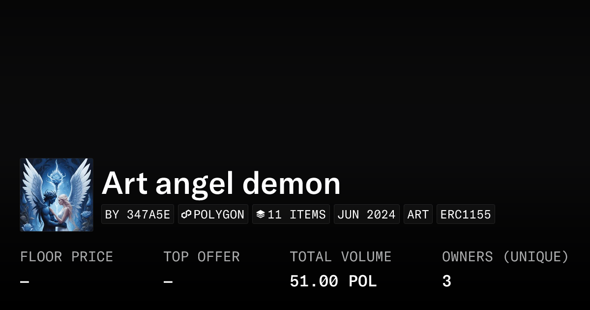 Art angel demon - Collection | OpenSea