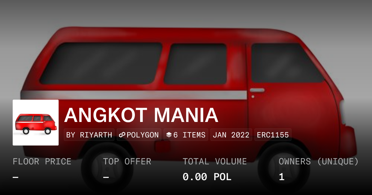 ANGKOT MANIA - Collection | OpenSea