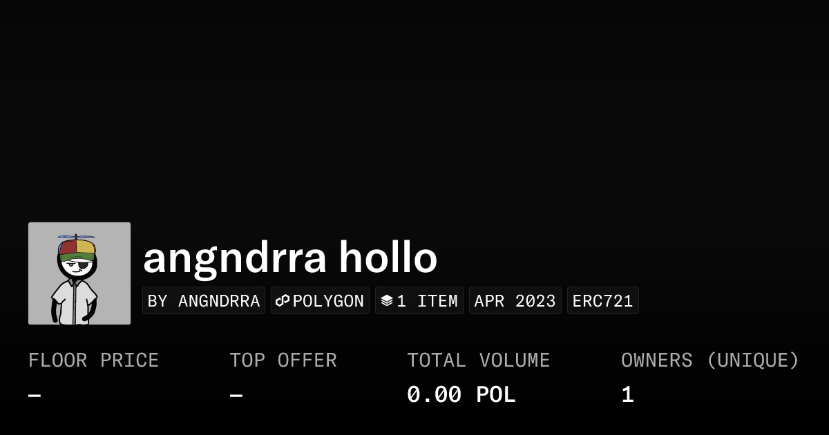angndrra hollo - Collection | OpenSea