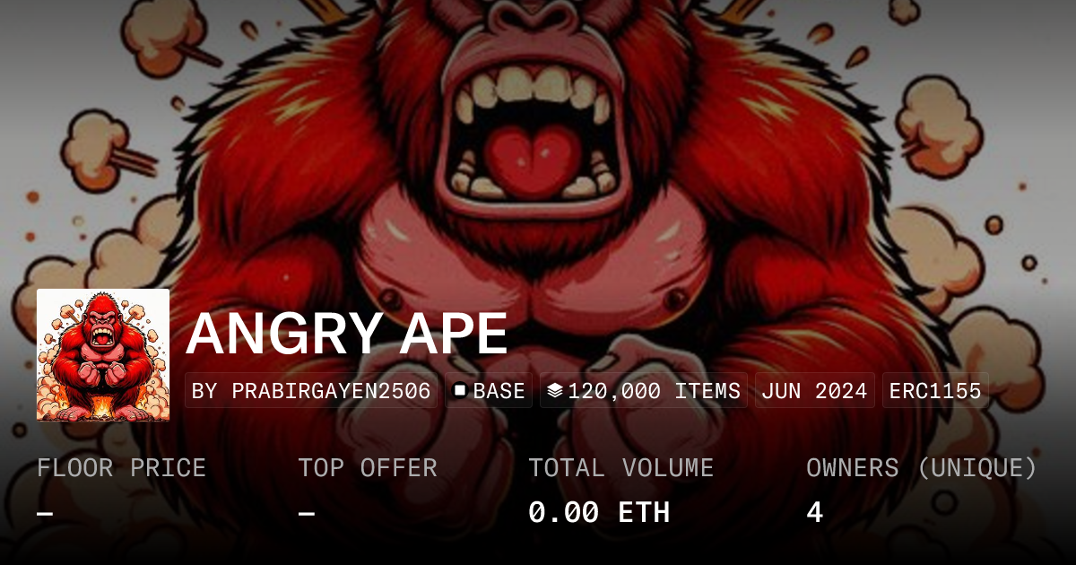 ANGRY APE - Collection | OpenSea