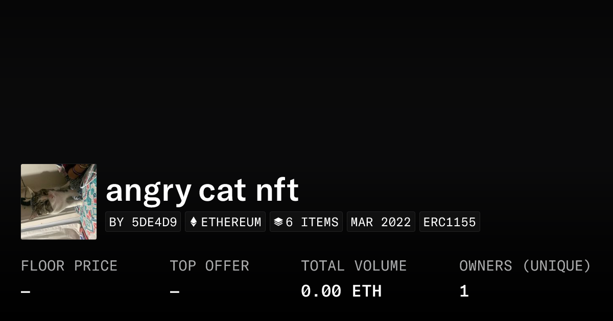 angry cat nft - Collection | OpenSea