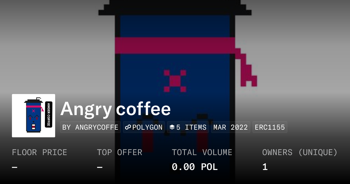 Angry coffee - Collection | OpenSea