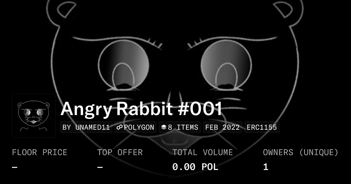 Angry Rabbit #001 - Collection | OpenSea