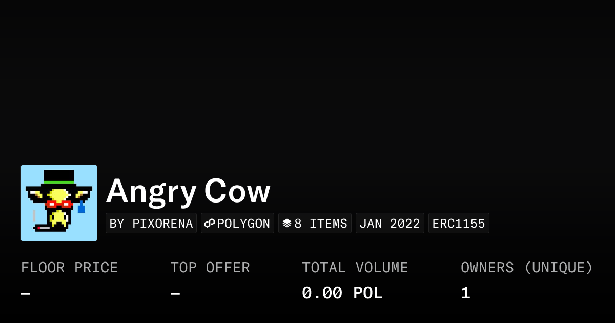 Angry Cow - Collection | OpenSea