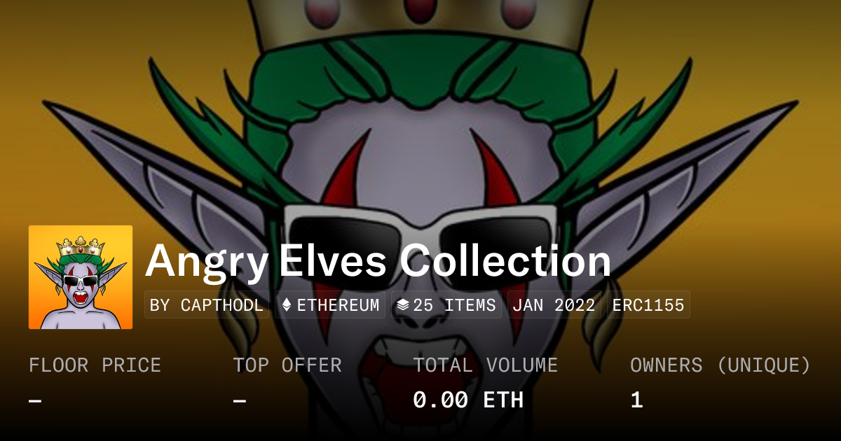 Angry Elves Collection - Collection | OpenSea