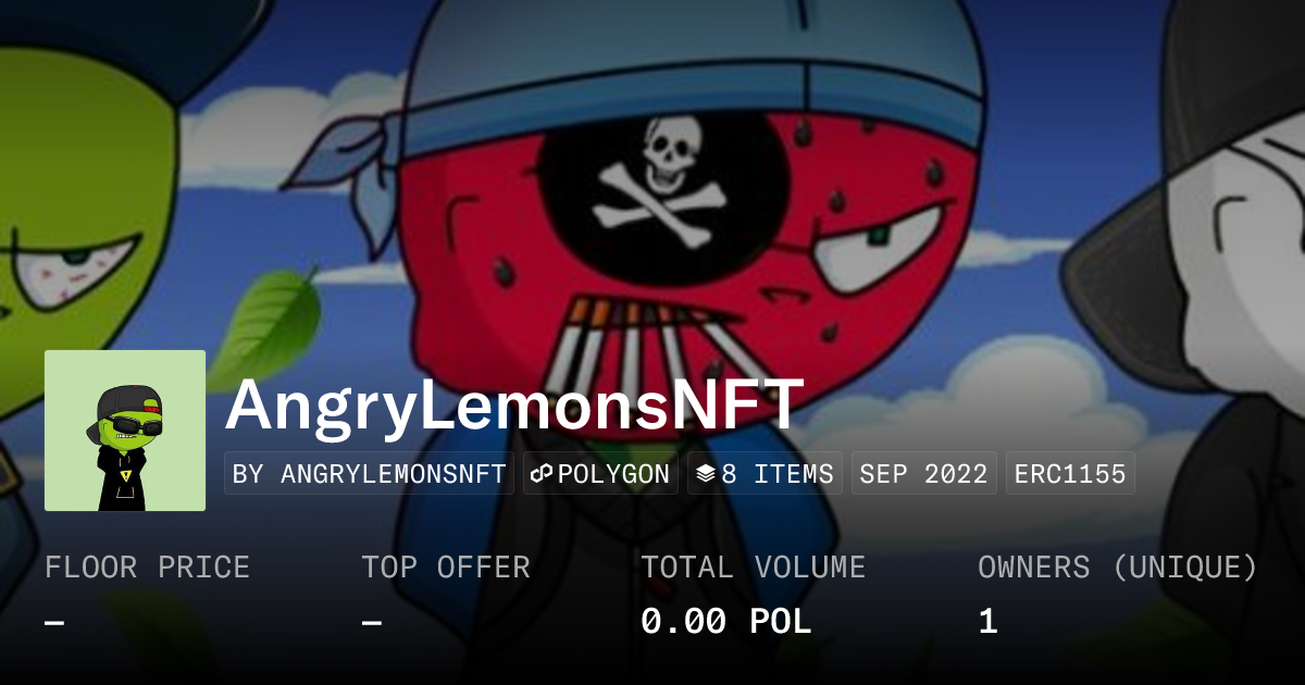 AngryLemonsNFT - Collection | OpenSea