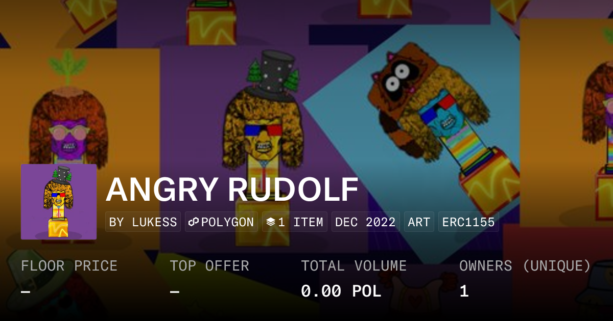 ANGRY RUDOLF - Collection | OpenSea