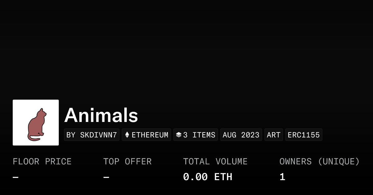 Animals - Collection | OpenSea