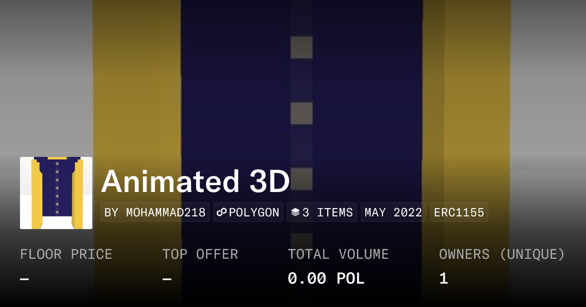 Animated 3D - Collection | OpenSea