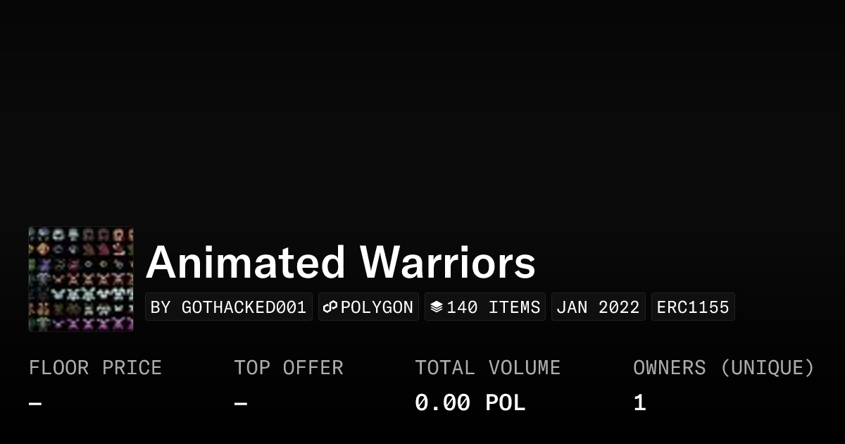 Animated Warriors - Collection | OpenSea