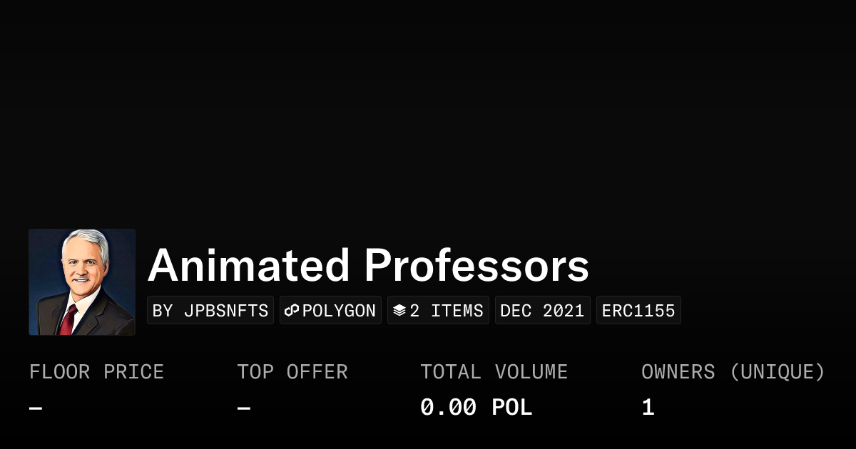 Animated Professors - Collection | OpenSea