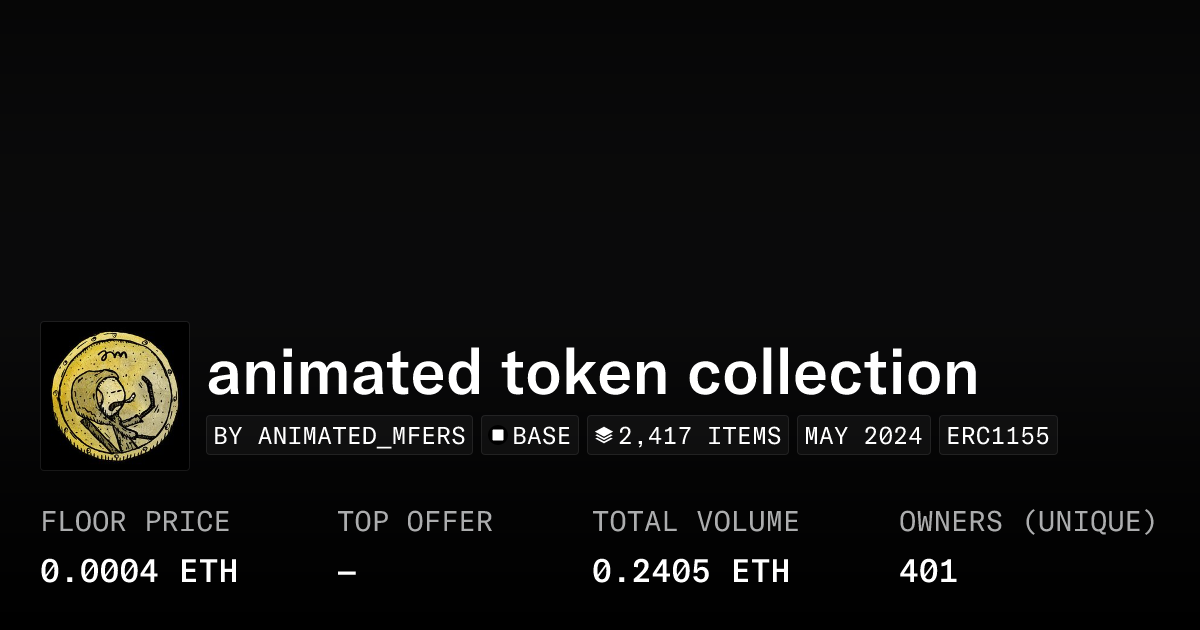 animated token collection - Collection | OpenSea