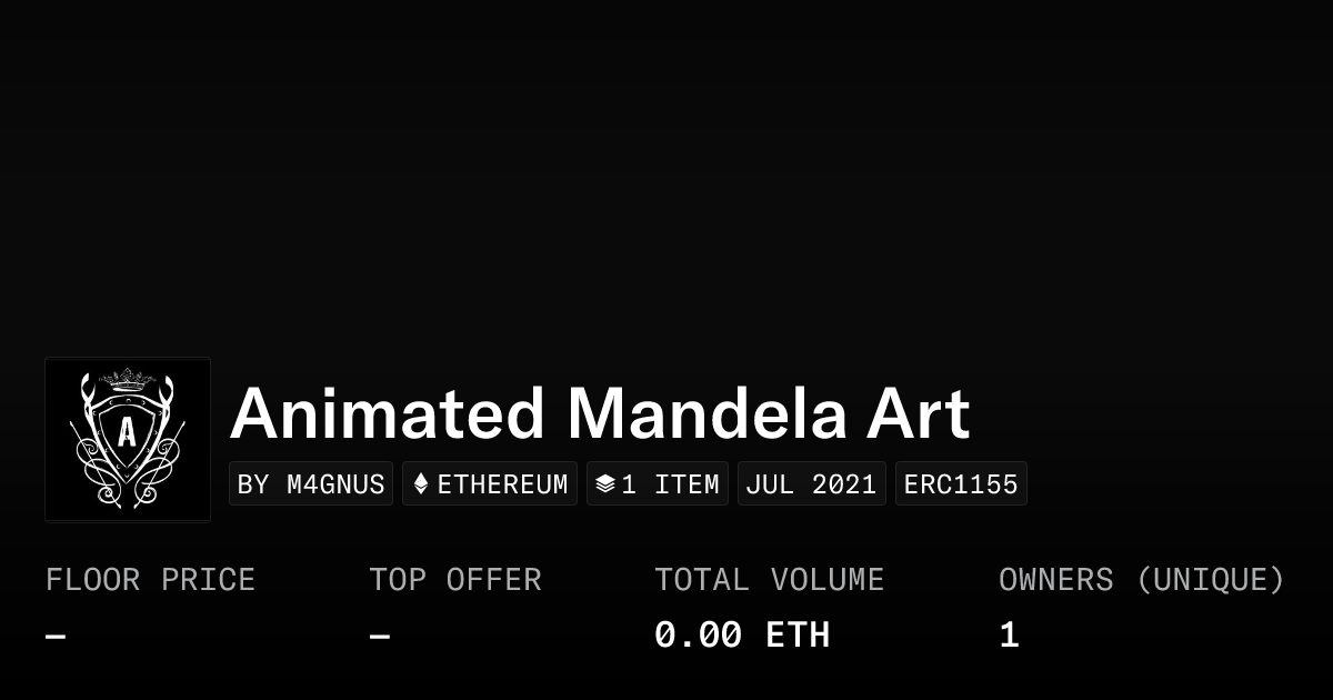Animated Mandela Art - Collection | OpenSea