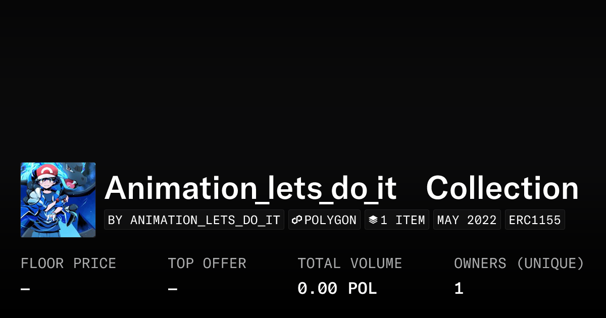 Animation_lets_do_it Collection - Collection | OpenSea