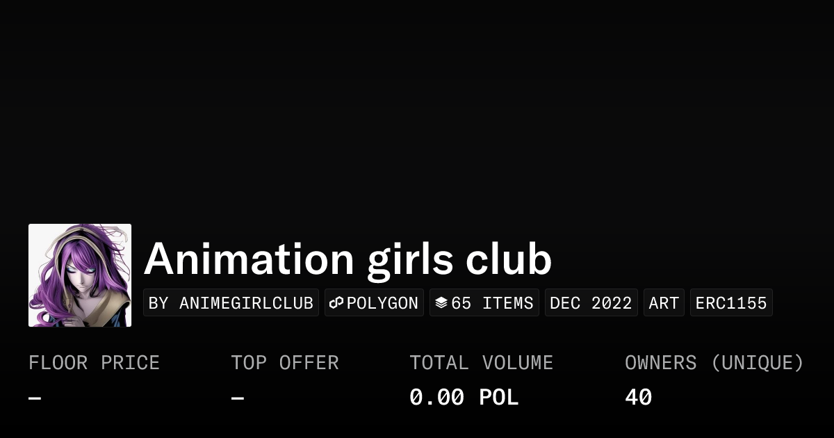 Animation girls club - Collection | OpenSea