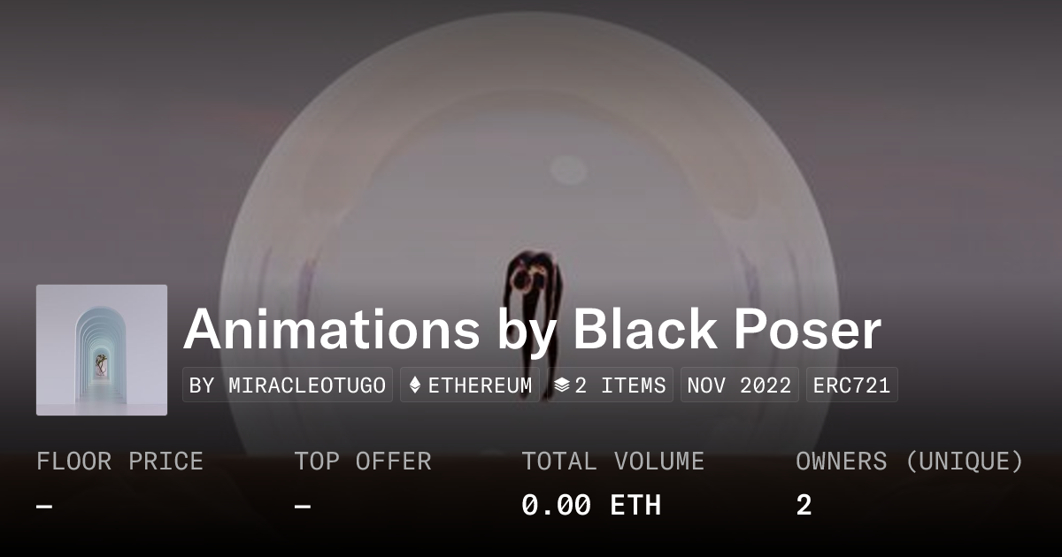 Animations by Black Poser - Collection | OpenSea