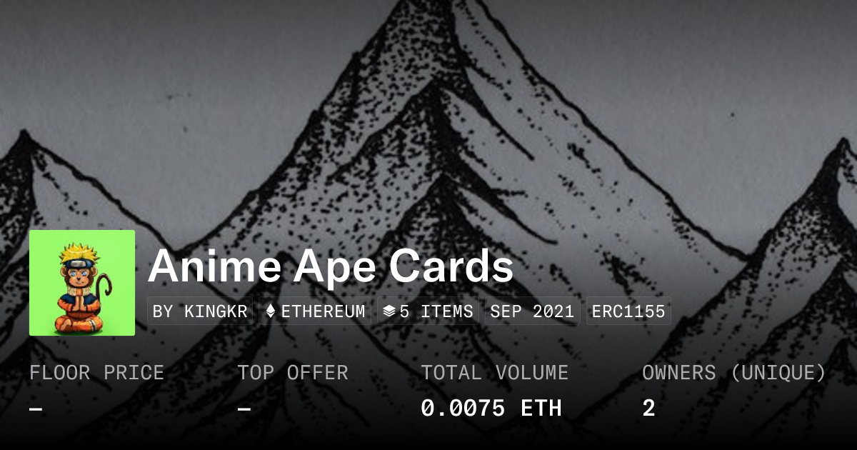 Anime Ape Cards - Collection | OpenSea