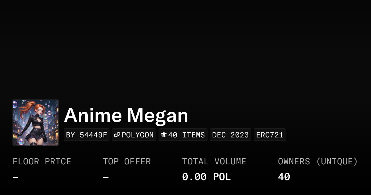 Anime Megan - Collection | OpenSea