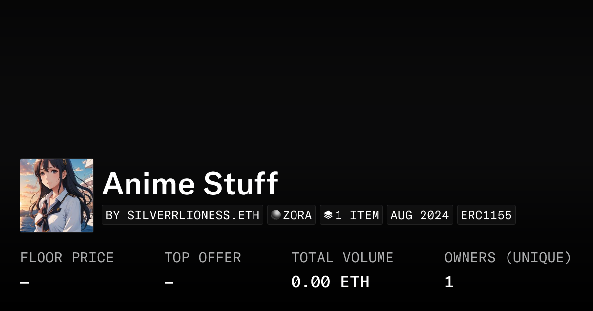 Anime Stuff - Collection | OpenSea