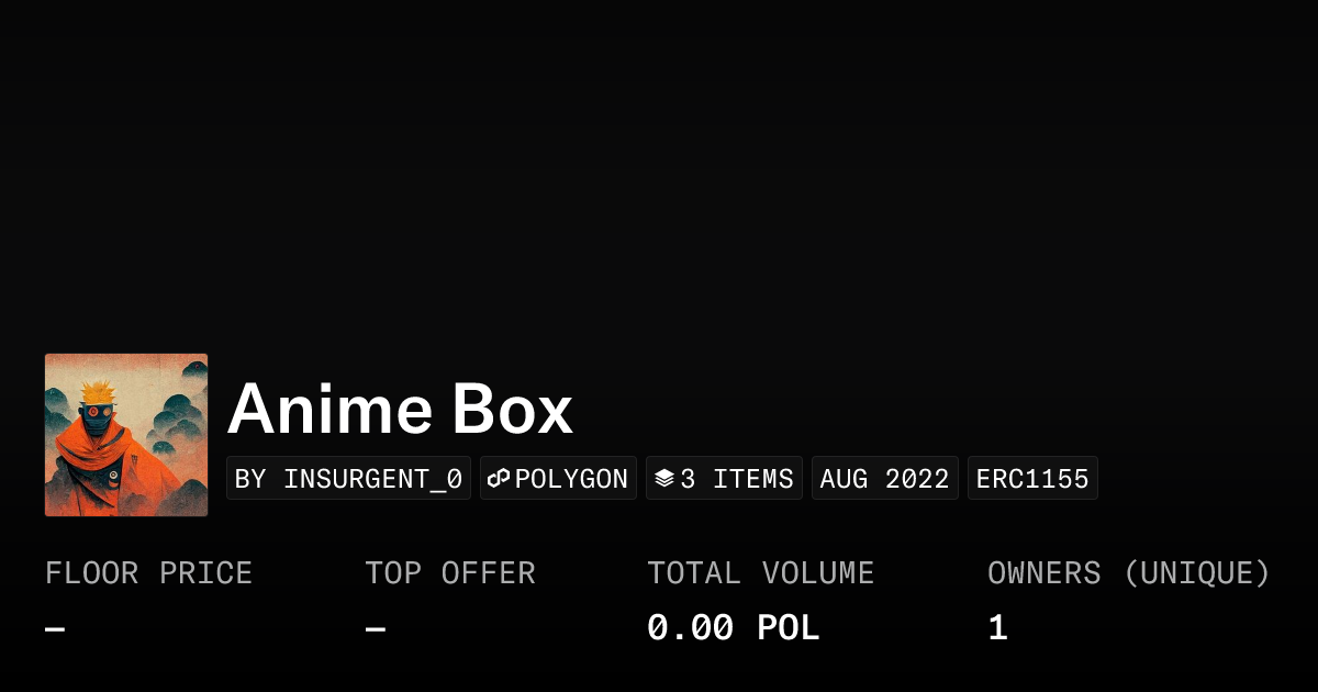 Anime Box - Collection | OpenSea