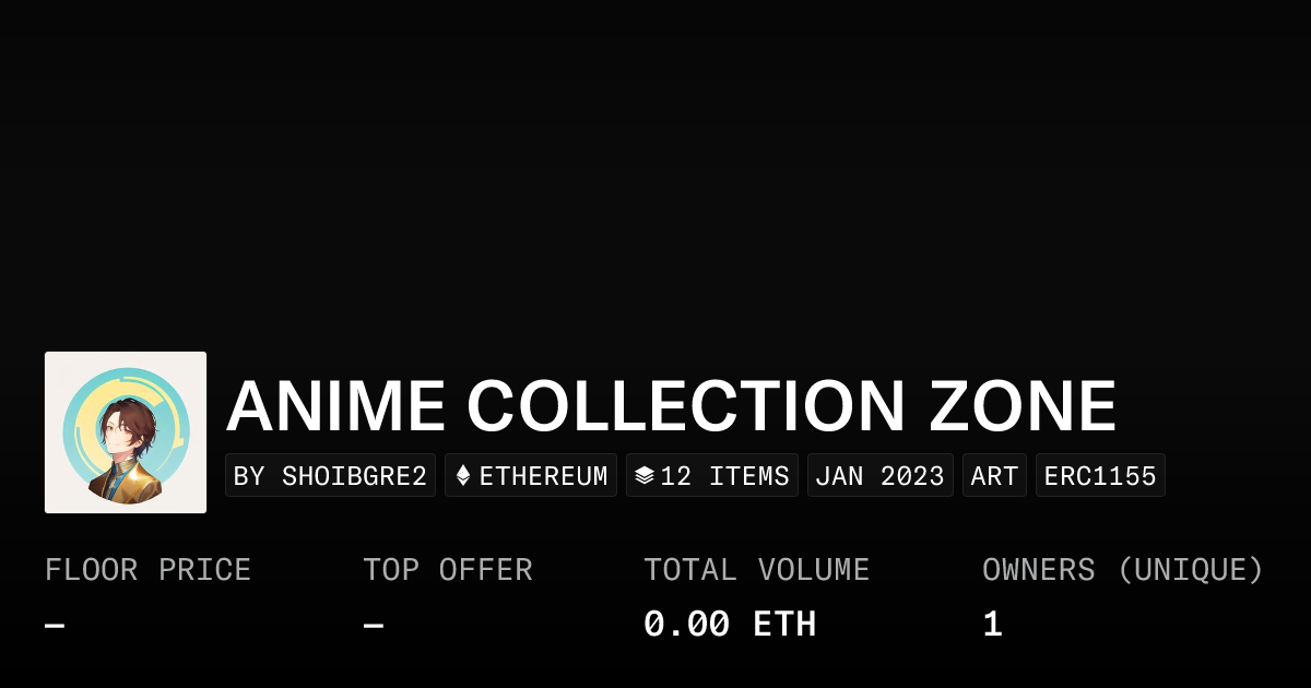 ANIME COLLECTION ZONE - Collection | OpenSea