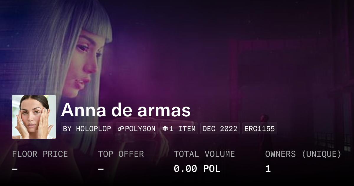 Anna de armas - Collection | OpenSea