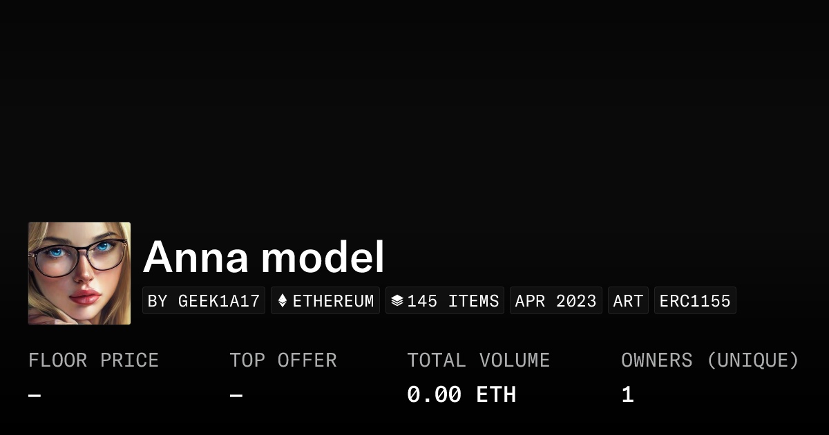 Anna model - Collection | OpenSea