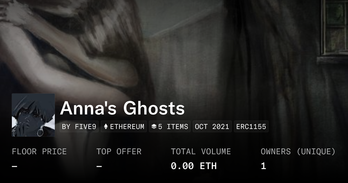 Anna's Ghosts - Collection | OpenSea