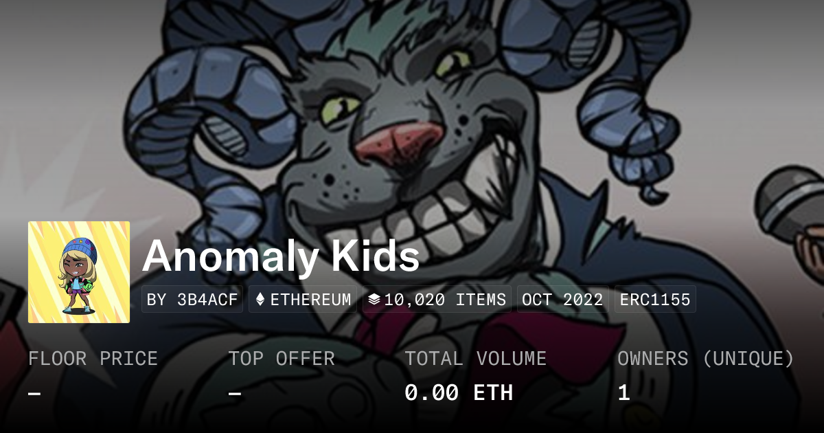 Anomaly Kids - Collection | OpenSea