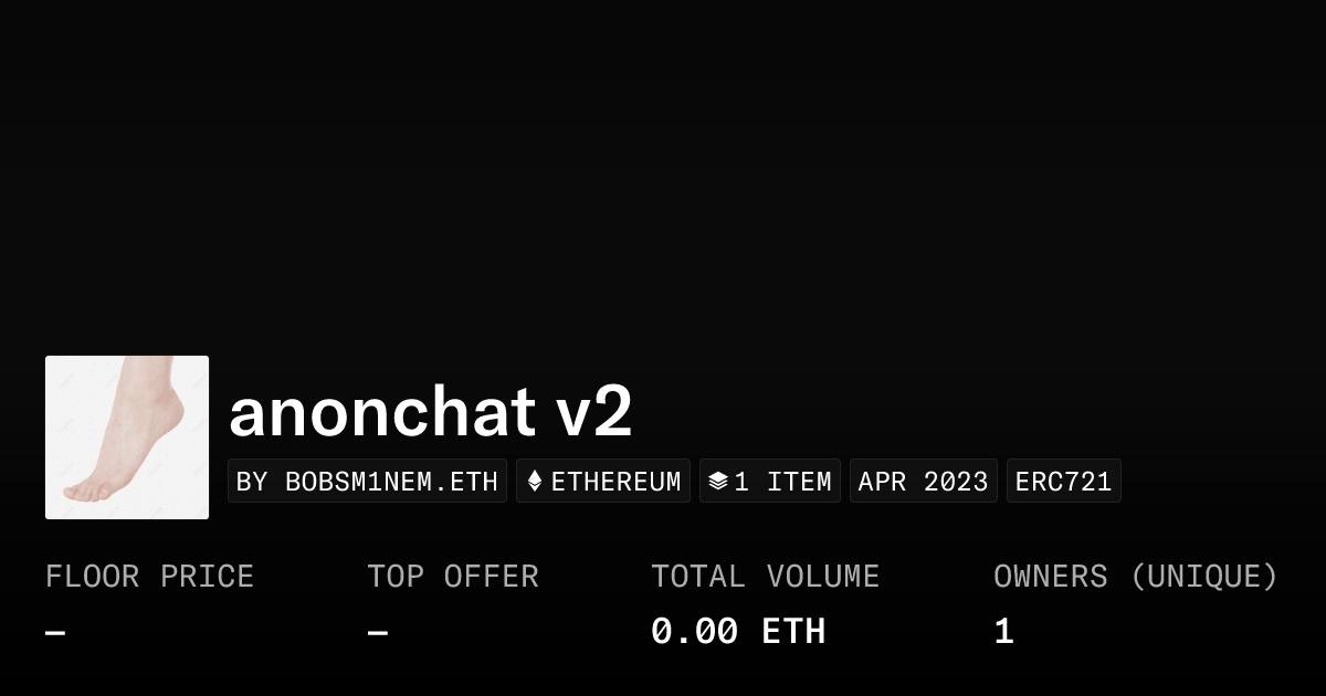 anonchat v2 - Collection | OpenSea