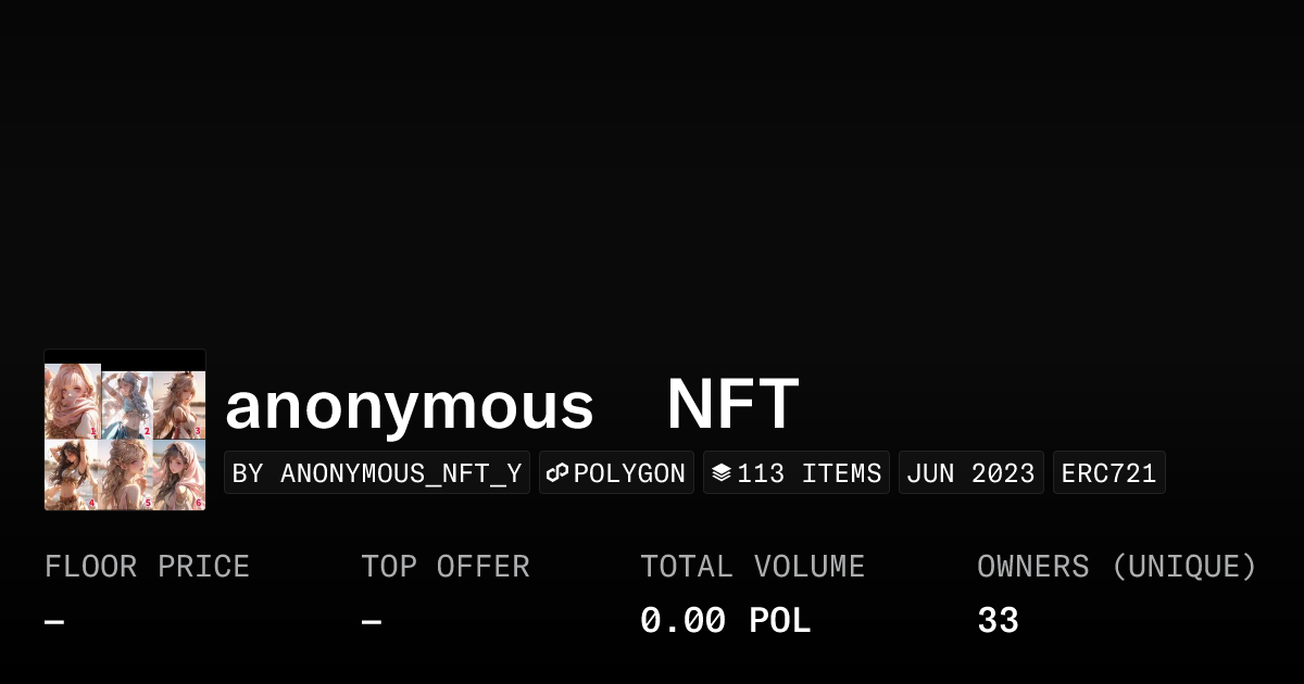 anonymous NFT - Collection | OpenSea