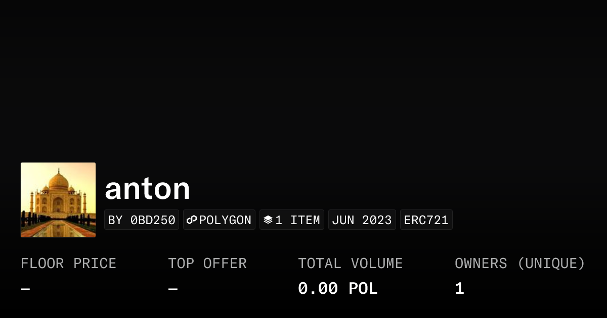 anton - Collection | OpenSea