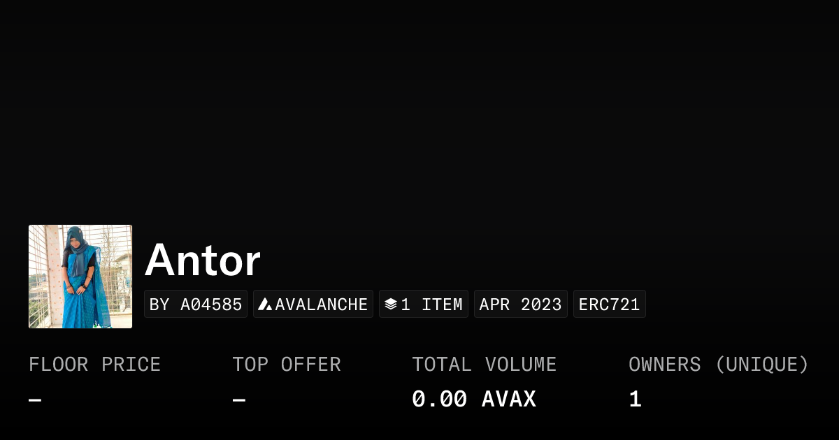 Antor - Collection | OpenSea