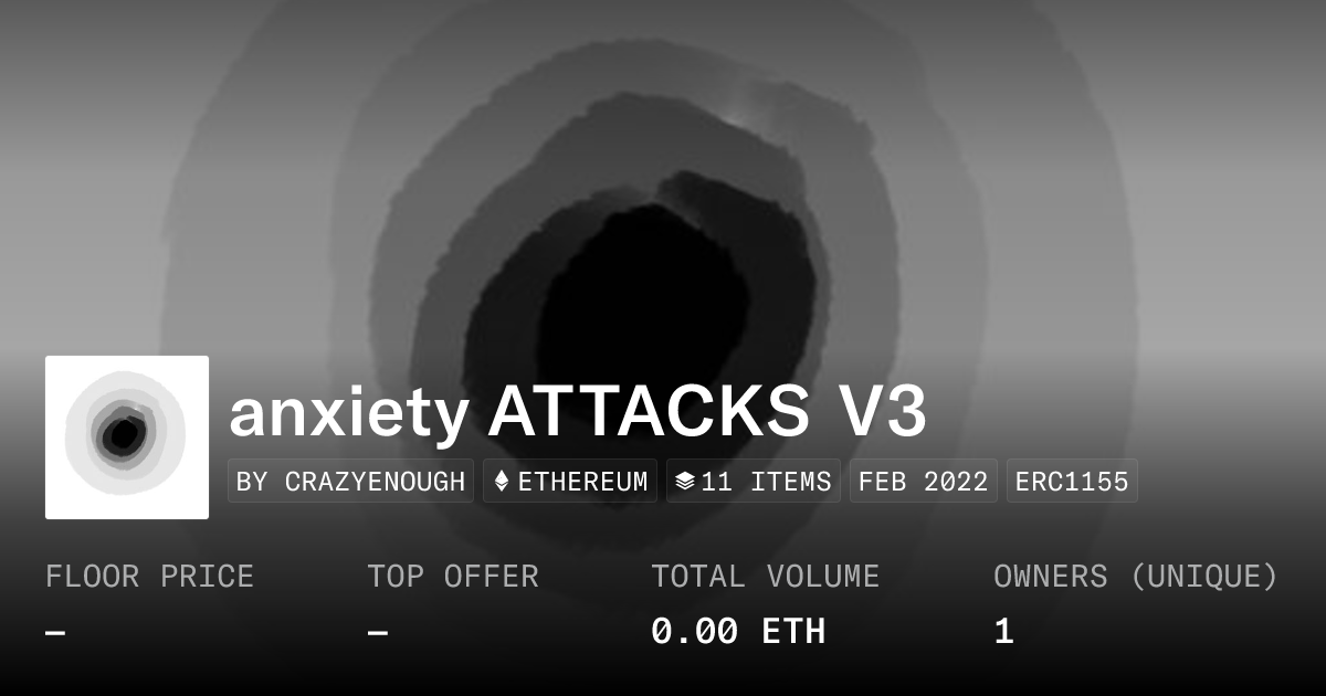 anxiety ATTACKS V3 - Collection | OpenSea