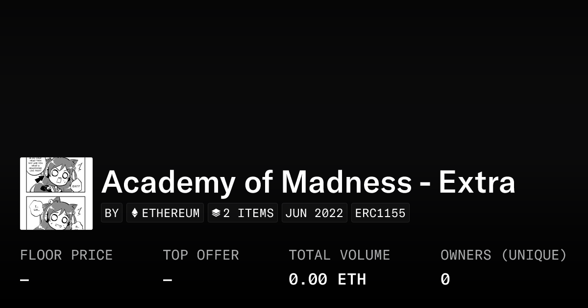 Academy of Madness - Extra - Collection | OpenSea