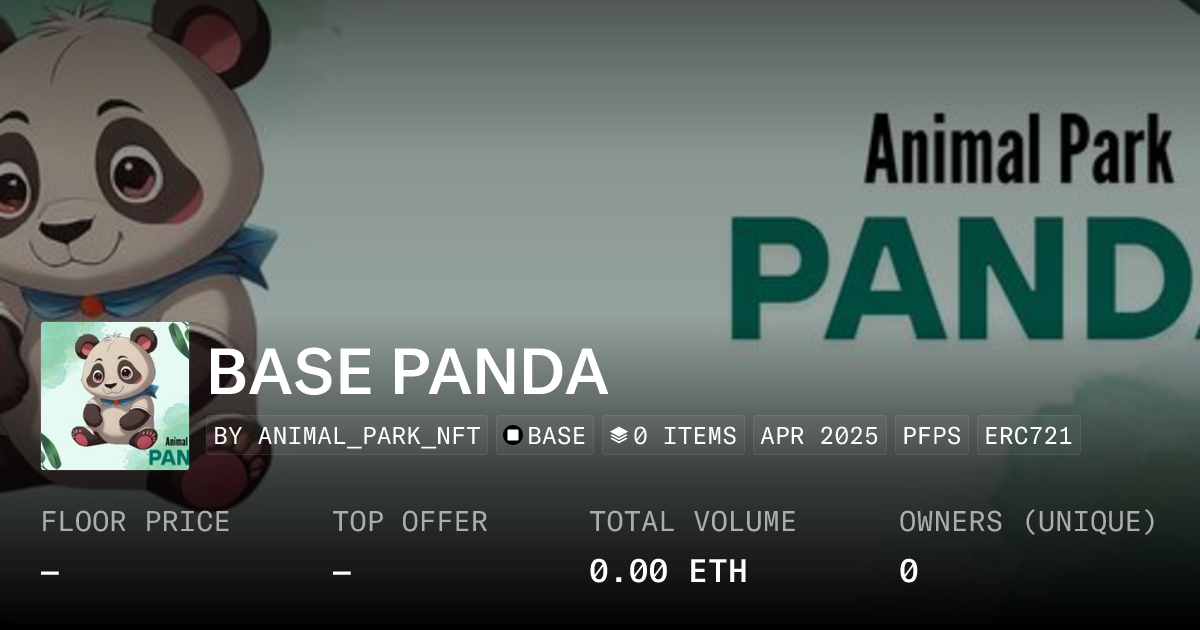 BASE PANDA - Collection | OpenSea