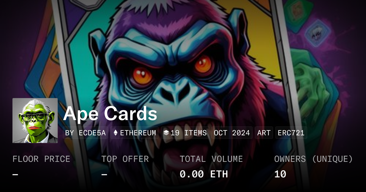 Ape Cards - Collection | OpenSea