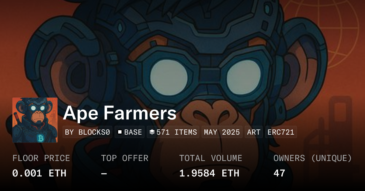 Ape Farmers - Collection | OpenSea