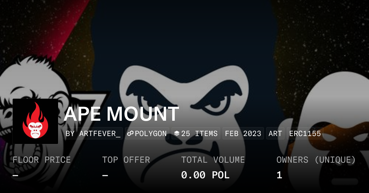 APE MOUNT - Collection | OpenSea