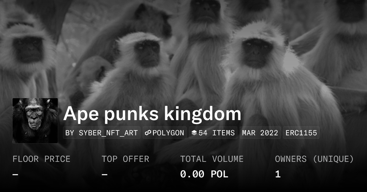 Ape punks kingdom - Collection | OpenSea