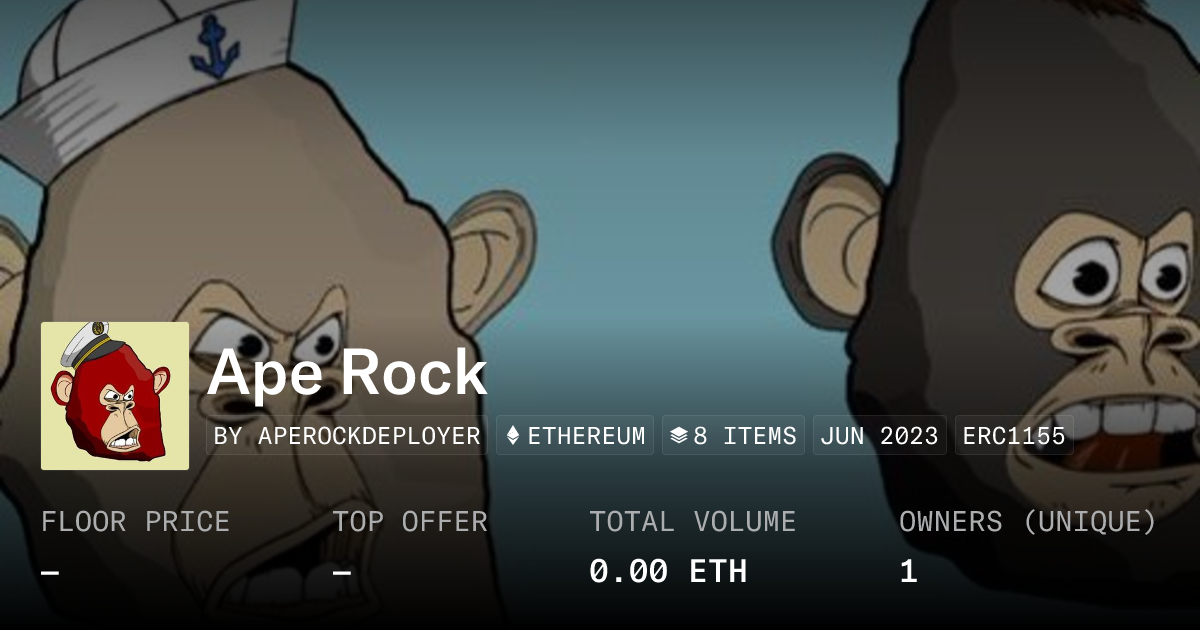 Ape Rock - Collection | OpenSea