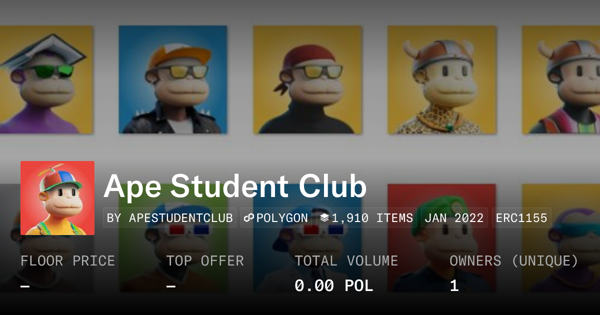 Ape Student Club - Collection | OpenSea