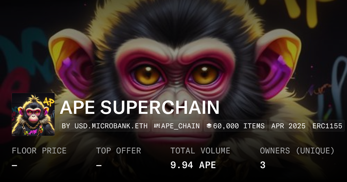 APE SUPERCHAIN - Collection | OpenSea