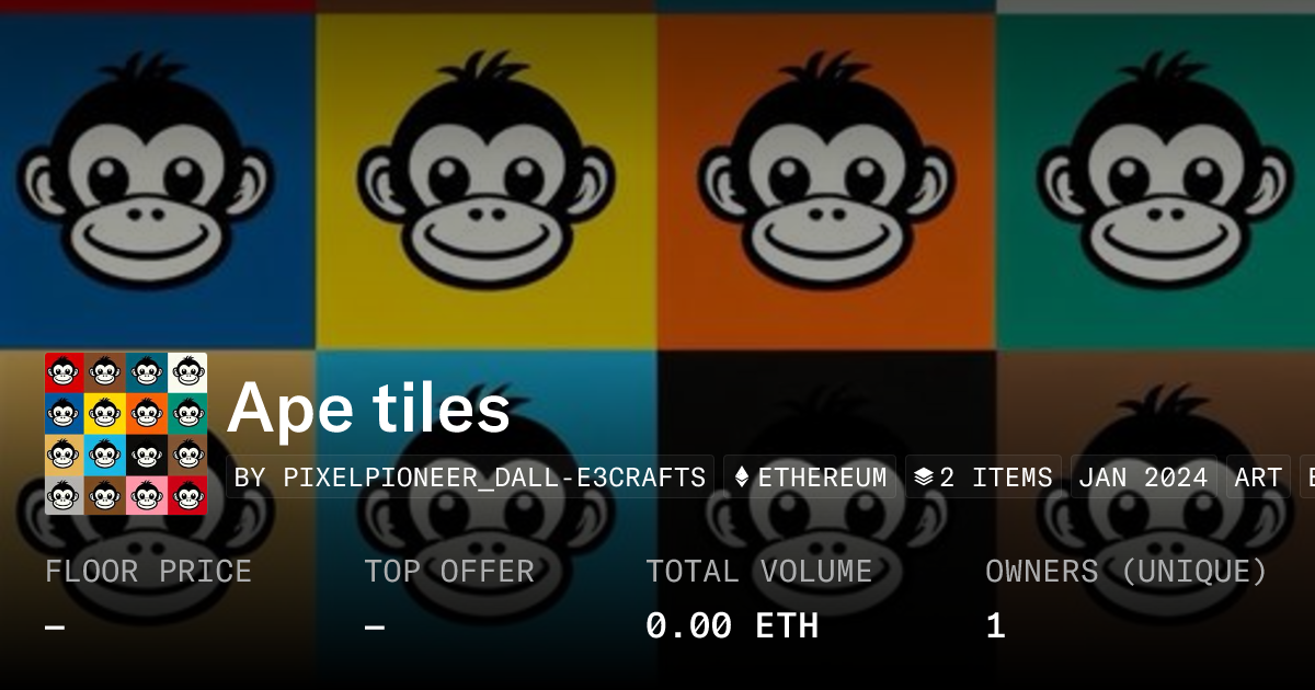 Ape tiles - Collection | OpenSea
